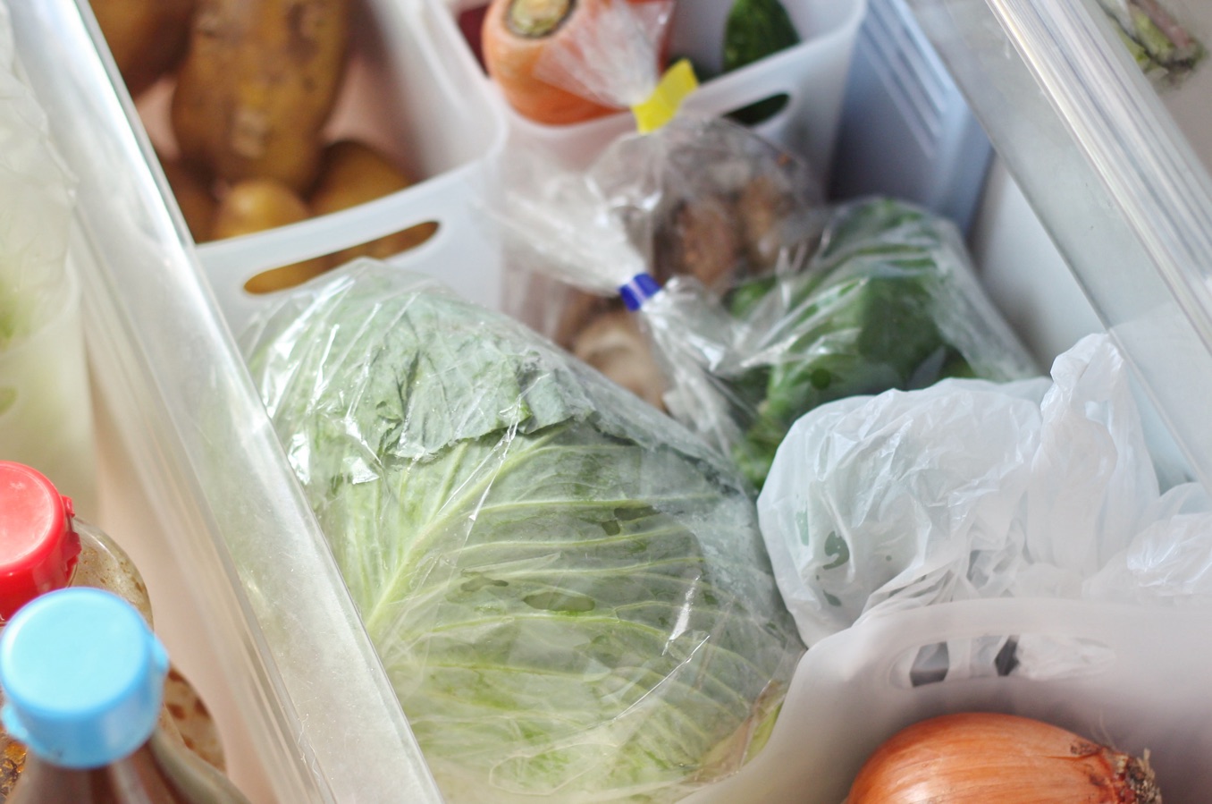 [セリア]やわらか野菜ストッカーで野菜室に秩序を！その特徴を紹介 | コダテ生活